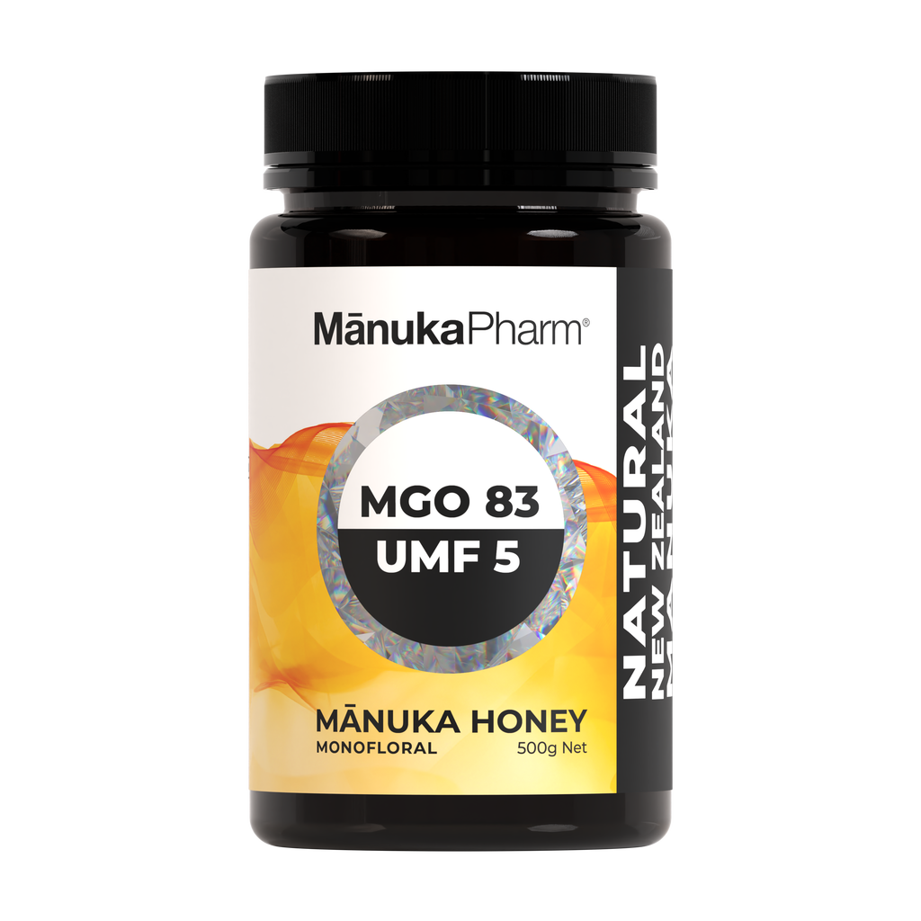 MGO83/UMF5 Mānuka Honey 500g Monofloral - Manuka Pharm NZ